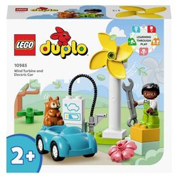 Lego® Konstruktionsspielsteine DUPLO® Windrad und Elektroauto