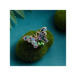 EBUY Brosche Elegante Schmetterlings-Modebrosche bunt (1-tlg)