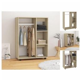 vidaXL Garderobe Kleiderschrank Sonoma-Eiche 80x40x110 cm Spanplatte