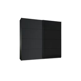 Schwebetürenschrank Quadra - schwarz - 226 cm - 210 cm - 62 cm - Sconto