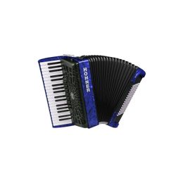 Hohner Knopf-Akkordeon, Bravo III 96 blue Silent key