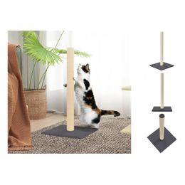 vidaXL Kratzbaum Kratzsäule Dunkelgrau 35x35x70 cm Katze Kratzbaum Spielplatz