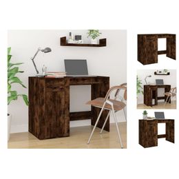 vidaXL Schreibtisch Schreibtisch Räuchereiche 100x49x75 cm Holzwerkstoff Home Office Arbei