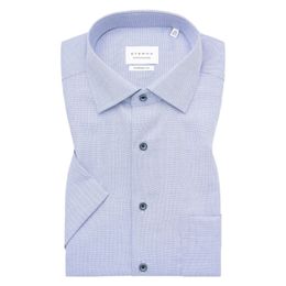 Eterna Businesshemd, Comfort Fit, Brusttasche, bügelfrei, für Herren, blau, 43