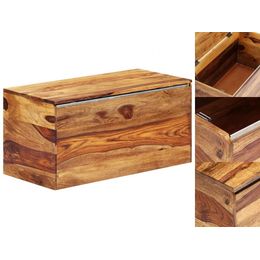 vidaXL Truhe Truhe Aufbewahrungsbox Holzkiste mit Deckel 80 x 40 x 40 cm Massivholz