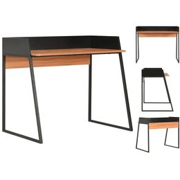 vidaXL Schreibtisch Schreibtisch Schwarz und Braun 90x60x88 cm