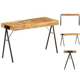 vidaXL Schreibtisch Schreibtisch Massivholz Mango 118 x 50 x 75 cm