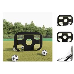 vidaXL Fußballtor Fußballtor mit Torwand 120x80x80 cm Polyester