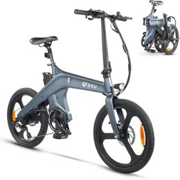ombar E-Bike 20"Elektrofahrrad für Damen und Herren mit 7-Gang-Shimano-Schaltwerk