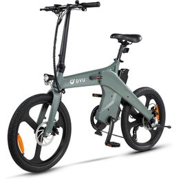 ombar E-Bike 20"Elektrofahrrad für Damen und Herren mit 7-Gang-Shimano-Schaltwerk