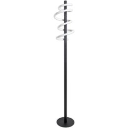 Näve LED Stehlampe NÄVE "Belleza" Lampen Gr. Ø 21 cm Höhe: 140 cm, schwarz (schwarz, weiß) Standleuchten