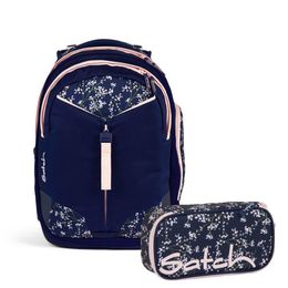 Satch Schulranzen Schulrucksack-Set MATCH Bloomy Breeze 2-teilig (2-teilig)