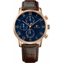 Multifunktionsuhr Tommy Hilfiger "Sophisticated Sport, 1791399" Armbanduhren braun Herren Quarzuhren