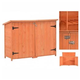 vidaXL Garten-Geräteschrank Gartenschrank Geräteschuppen Geräteschuppen Holzschrank 120x50x91 cm H