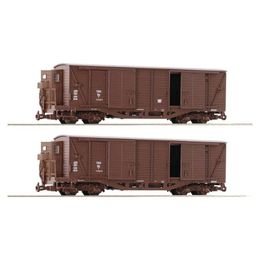 Roco Güterwagen H0e 2er-Set Gedeckte Güterwagen der ÖBB