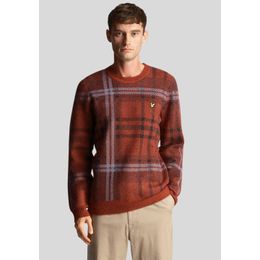 Lyle & Scott Strickpullover LYLE & SCOTT Gr. XL, rot (burgunder) Herren Pullover Rundhalspullover