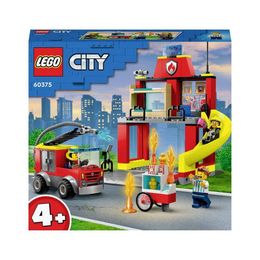 Lego® Konstruktionsspielsteine CITY Feuerwehrstation und Löschauto
