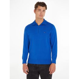 Troyer Tommy Hilfiger "1985" Gr. L, blau (ultra blue) Herren Pullover Troyer