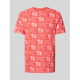 s.Oliver RED LABEL T-Shirt mit Allover-Label-Print