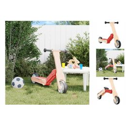 vidaXL Laufrad Kinderroller 2-in-1 Rot