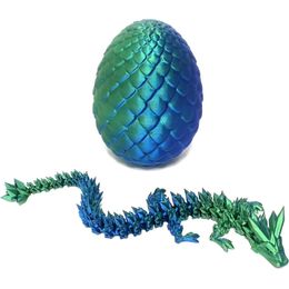 XDeer Spielturm-Spielzeugset 3D gedruckter Drache voll beweglicher Kristalldrache Drachenei