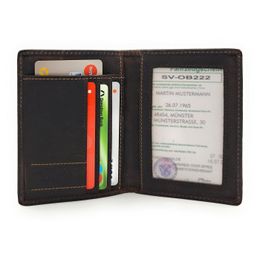 JOCKEY CLUB Kartenetui echt Leder Ausweismappe mit RFID Schutz