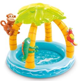 Intex Pool Baby Pool Tropical Island 102cm x 89cm 45 Liter 1-3 Jahre 58417NP