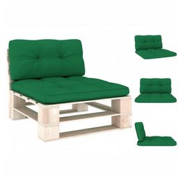 vidaXL Polsterauflage Palettensofa-Kissen 2 Stk Grün