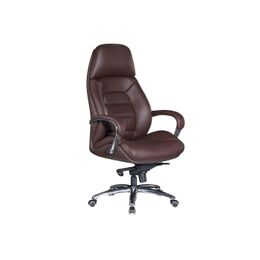 FineBuy Chefsessel FB26236 (Echtleder Braun