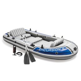 Intex Schlauchboot Sport Excursion 5 Paddel Pumpe 5 Personen 366cm x 168cm x 43cm 68325NP