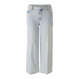 Oui Relax-fit-Jeans Jeans WIDE LEG mid waist