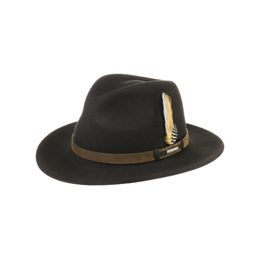 Stetson Filzhut (1-St) Wollfilz mit Lederband