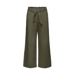 Esprit 7/8-Hose Verkürzte Culotte aus Baumwolle und Leinen