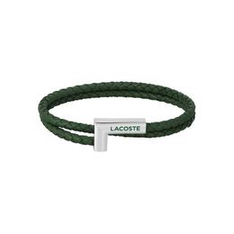 Lacoste Armband Schmuck Edelstahl Armschmuck Lederarmband SWARM, grün