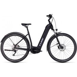 Cube Nuride Hybrid Pro Allroad 625 Wh E-Bike Easy Entry 28" black'n'metal 50cm/S