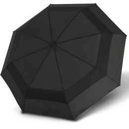 Knirps® Taschenregenschirm A.405 XXL Duomatic uni, black Vented, für zwei Personen, schwarz