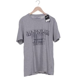 Napapijri Herren T-Shirt, grau, Gr. 58