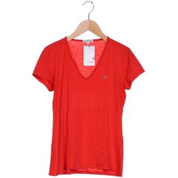 Lacoste Damen T-Shirt, rot, Gr. 40