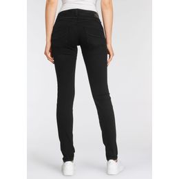 Slim-fit-Jeans Herrlicher "GILA SLIM REUSED" Gr. 26, Länge 32, blau (tempest) Damen Jeans Röhrenjeans