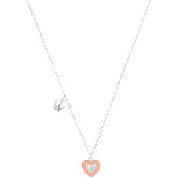 Prinzessin Lillifee Kinder Kette mit Anhänger, 925er Sterling Silber, bicolor