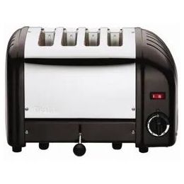 Gastro Dualit Toaster 4, Edelstahl + schwarz