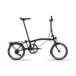 Brompton P-Line Explore - 16 Zoll 12K Faltrad - Midnight Black Metallic