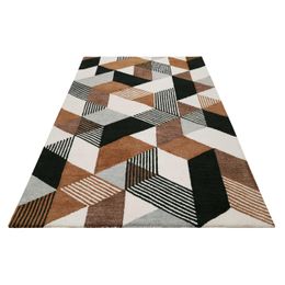 Teppich Esprit "Uptown" Teppiche Gr. B/L: 200 cm x 290 cm, 8 mm, 1 St., braun Esszimmerteppiche