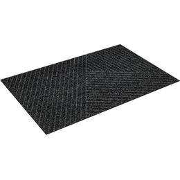 Fußmatte Stripes, wash+dry by Kleen-Tex, rechteckig, Höhe: 8 mm, Schmutzfangmatte, dezentes Streifen Design, waschbar, grau