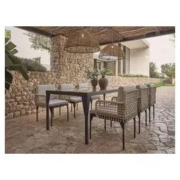 Sofanella Outdoor-Lounge Stuhl MADEIRA Terrasse Garten - Grau