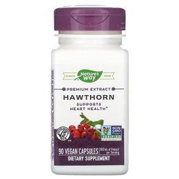 Nature's Way Nature, s Way, Hawthorn, 300 mg, 90 vegane Kapseln [995,00 EUR pro kg]