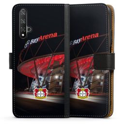 DeinDesign Handyhülle Bayer 04 Leverkusen Stadion Offizielles Lizenzprodukt, Huawei Nova 5T Hülle Handy Flip Case Wallet Cover Handytasche Leder