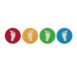 ACHOKA® Kinderteppich Bodenmarkierungs-Set step by step, Für Kindergarten und Schule