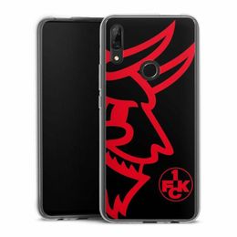 DeinDesign Handyhülle Offizielles Lizenzprodukt 1.FCK Dauerkarte, Huawei P Smart Z Silikon Hülle Bumper Case Handy Schutzhülle, weiß, transparent