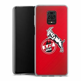DeinDesign Handyhülle 1. FC Köln Offizielles Lizenzprodukt EffZeh 1. FC Köln rot, Xiaomi Redmi Note 9s Silikon Hülle Bumper Case Handy Schutzhülle
